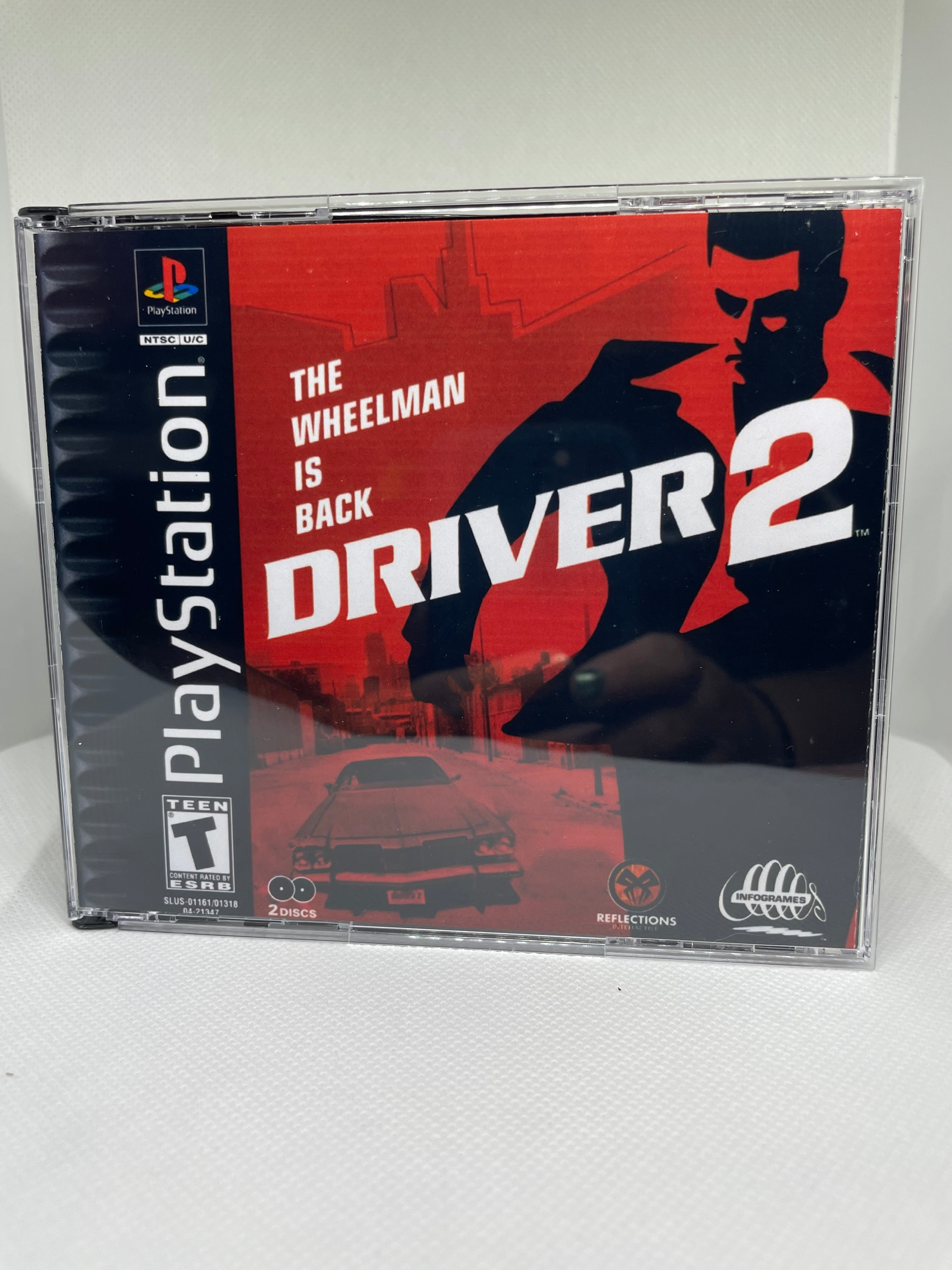 Driver 2 PS1 Reproduction Case – Mogster Reproductions