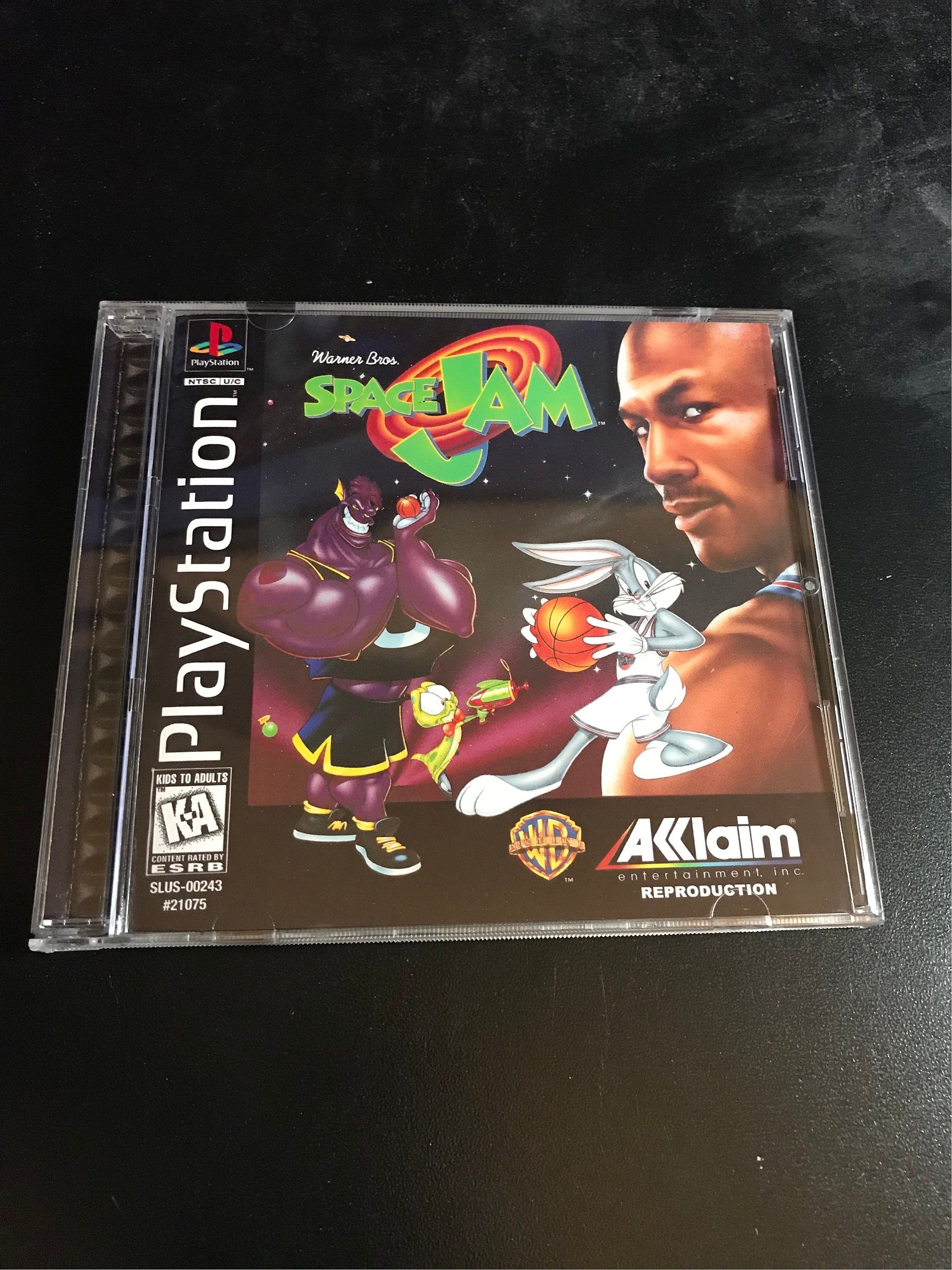 Space Jam PS1 Reproduction Case – Mogster Reproductions
