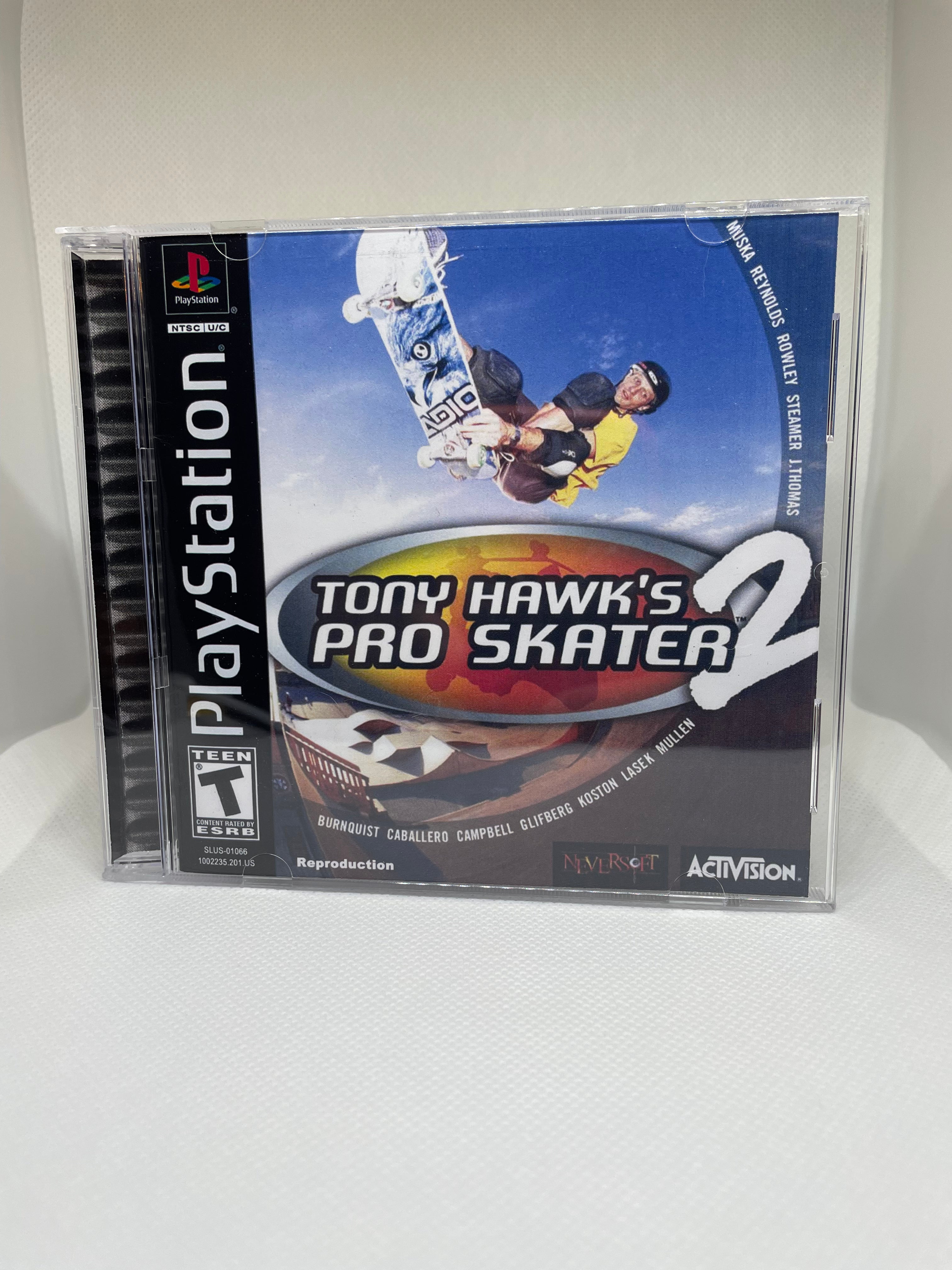 Tony Hawk’s Pro Skater 2 PS1 Reproduction Case – Mogster Reproductions